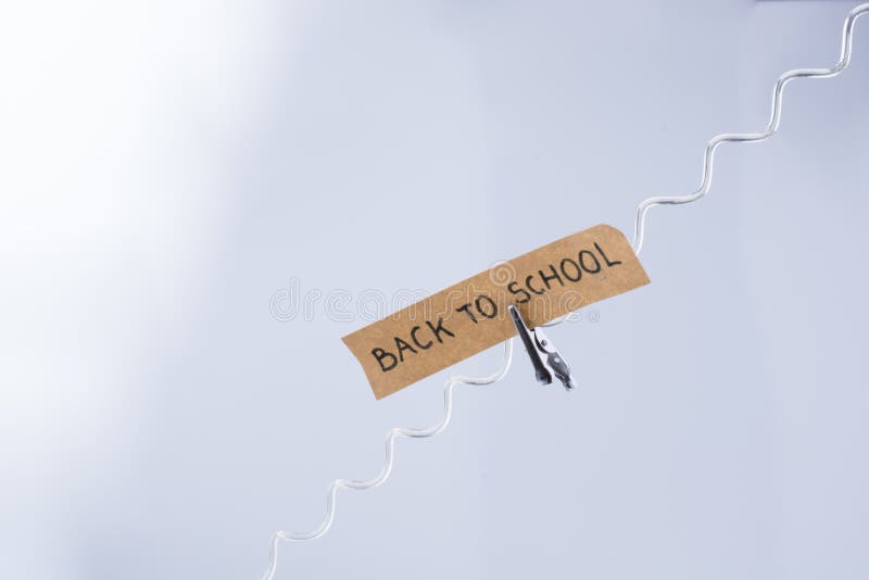 Back To School Written on a Note Paper Stock Photo - Image of idea ...