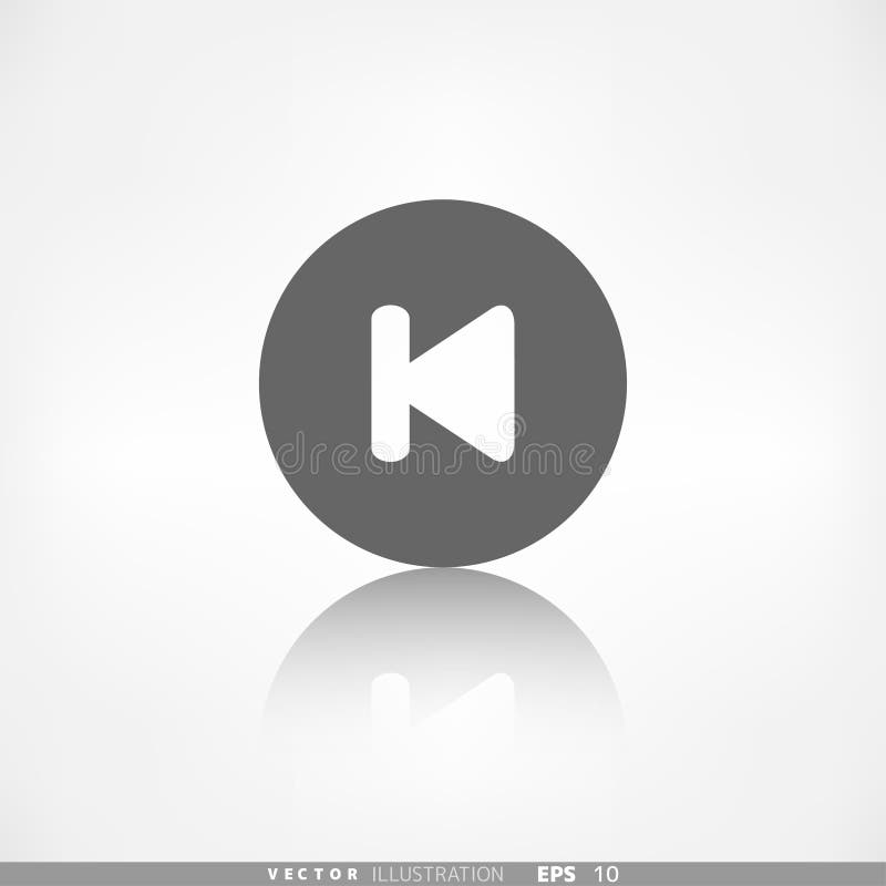 Back track web icon stock illustration. Illustration of menu - 34782781