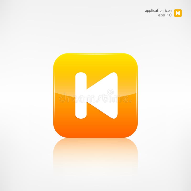 Back track web icon stock illustration. Illustration of menu - 34782781