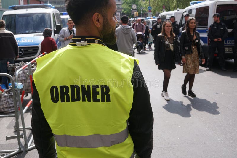 Back Turned German Security Officer Editorial Stock Image - Image of ...