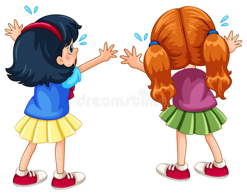 Two Girls Crying Stock Illustrations – 27 Two Girls Crying Stock ...