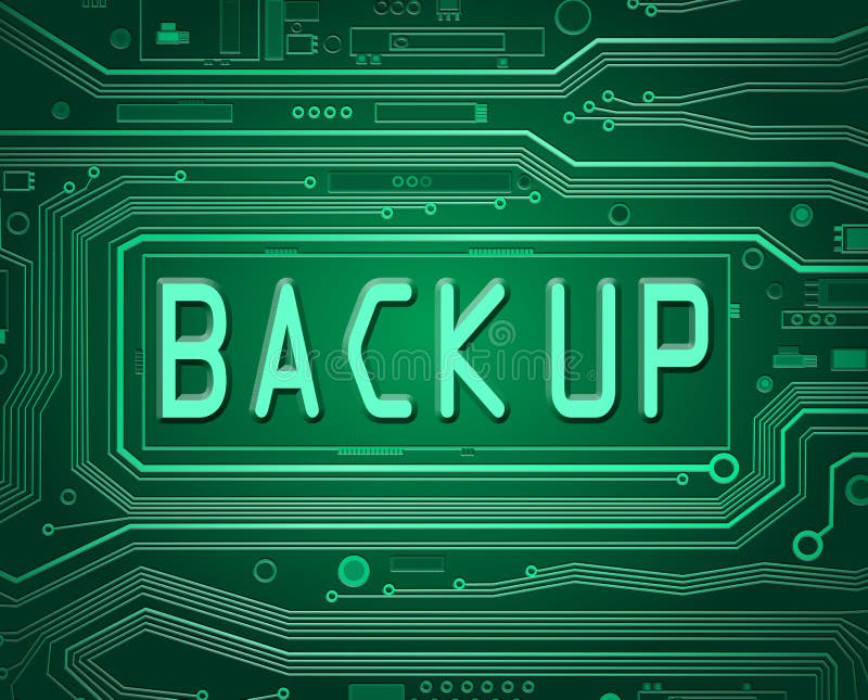 Back Up concept. stock illustration. Illustration of equipment - 40310515