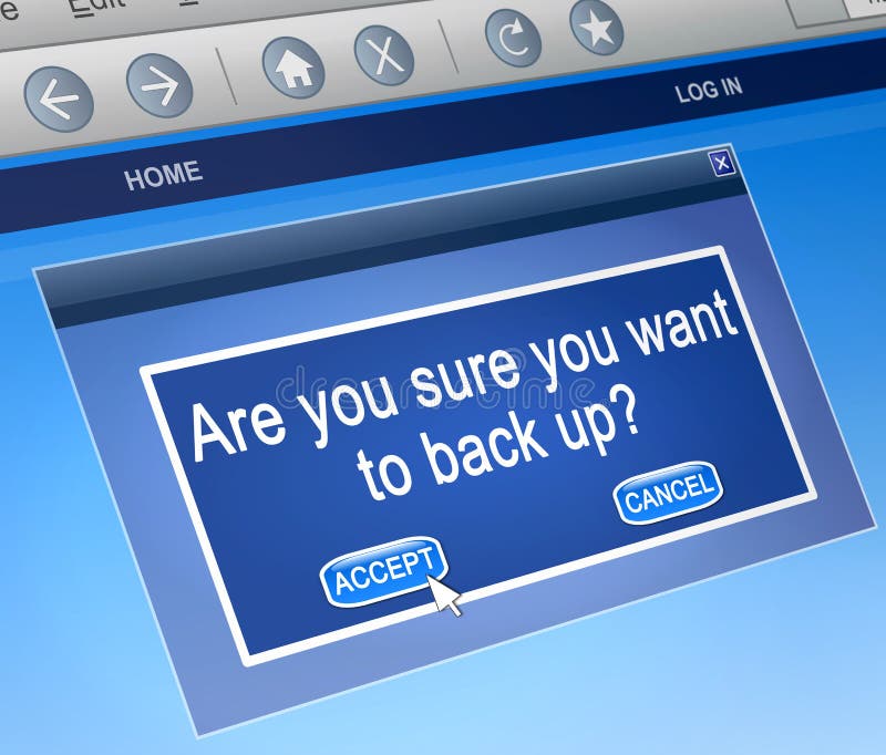 Back Up concept. stock illustration. Illustration of copy - 40310481