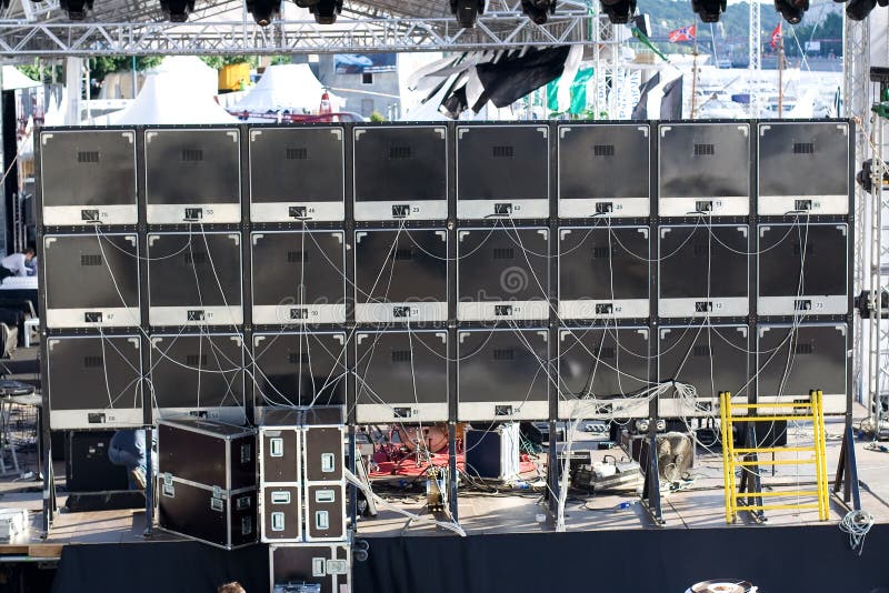 Backstage stock image. Image of mess, daylight, equipment - 14836081