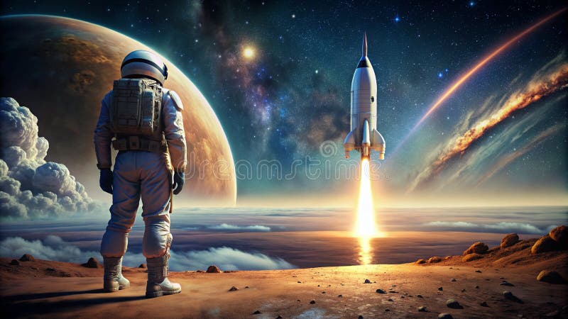 Astronaut Back View Stock Illustrations – 208 Astronaut Back View Stock ...