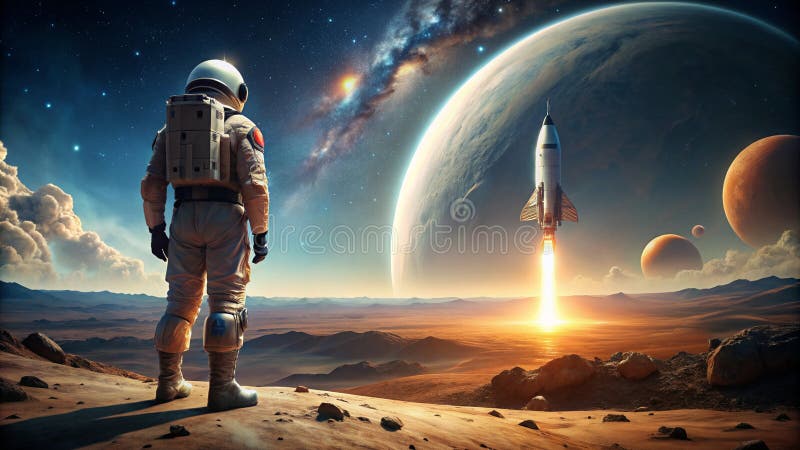 Astronaut Back View Stock Illustrations – 217 Astronaut Back View Stock ...