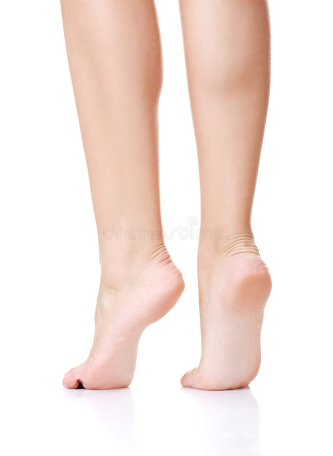 Back View of Beautiful Slim Female Legs Stock Photo - Image of healthy ...