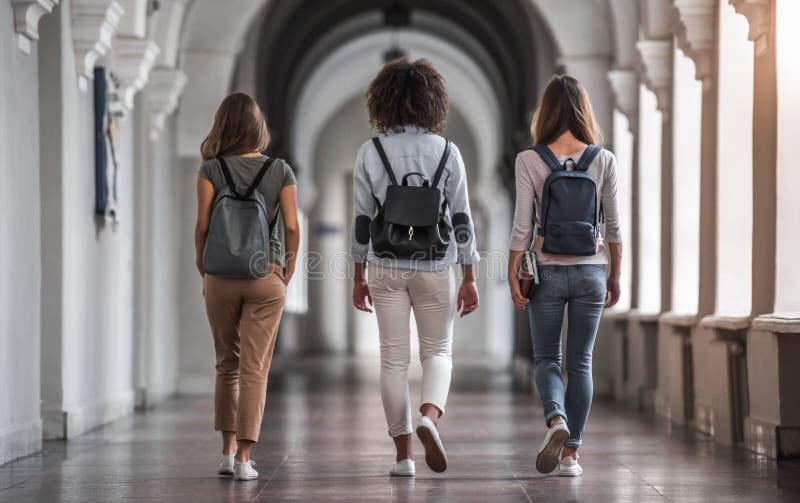 Students in the hall stock image. Image of beautiful - 102385351
