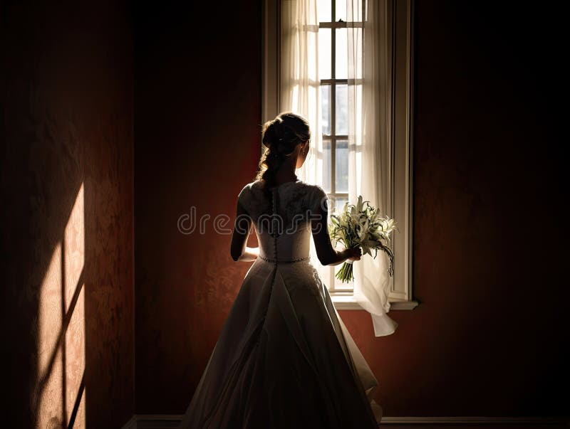 Bride Back View Stock Illustrations – 590 Bride Back View Stock ...