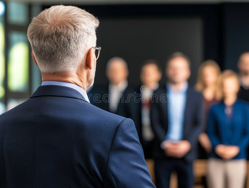 Back View Business Coach Front Group 5 6 People Stock Photos - Free ...