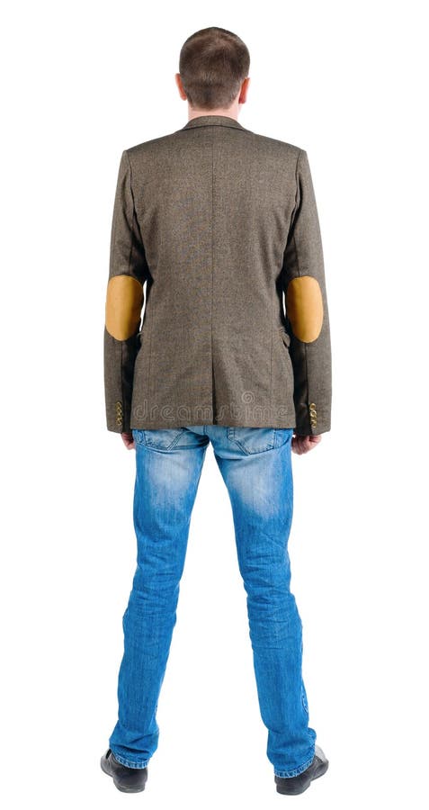 Back View of Business Man in Jacket . Stock Image - Image of modern ...