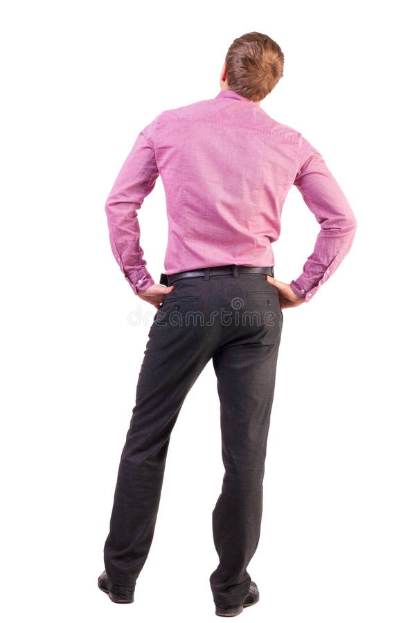 Back View of Business Man Looks Ahead Stock Photo - Image of standing ... Back View of Business Man Looks Ahead Stock Photo - Image of standing ...