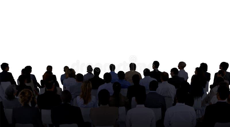 Back View of Business People Stock Image - Image of room, conference ...