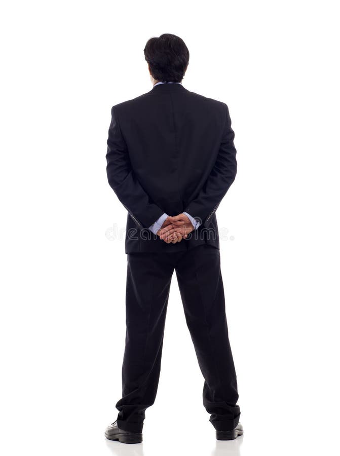 Back View Businessman stock photo. Image of isolated - 19382426