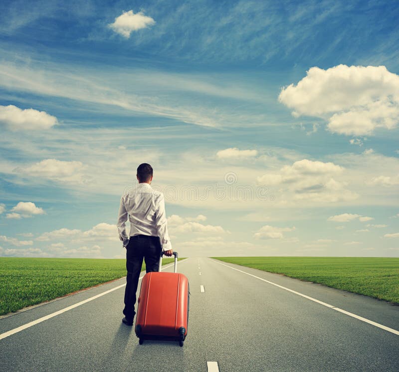 341 Man Standing Road Looking Forward Stock Photos - Free & Royalty ...