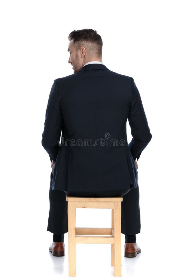 Business Man Looking Back Over His Shoulder Stock Photos - Free ...