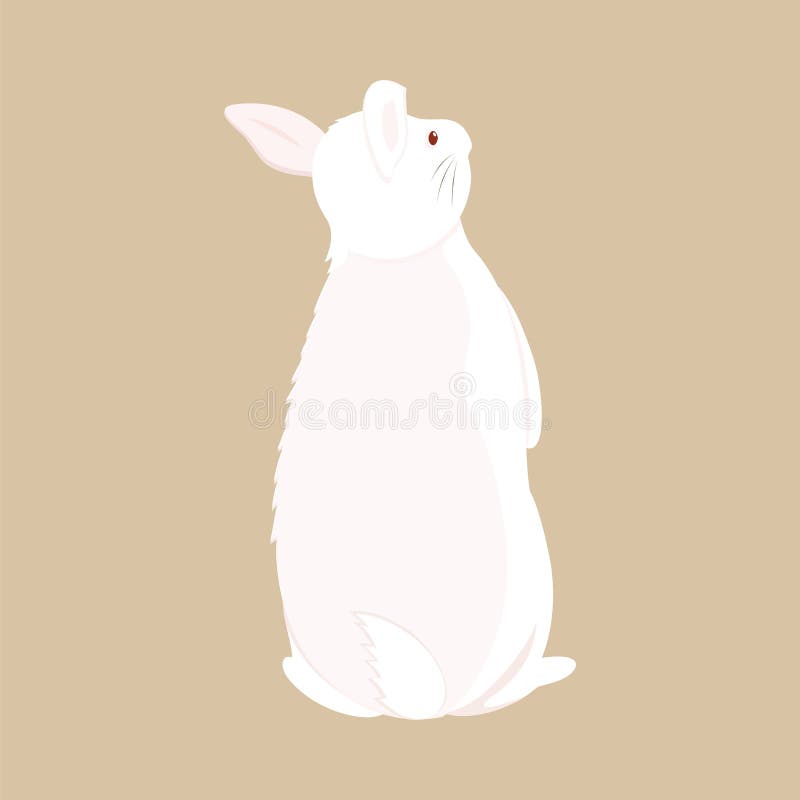 Cute Easter Bunny Rabbit Back View Stock Illustrations – 125 Cute ...