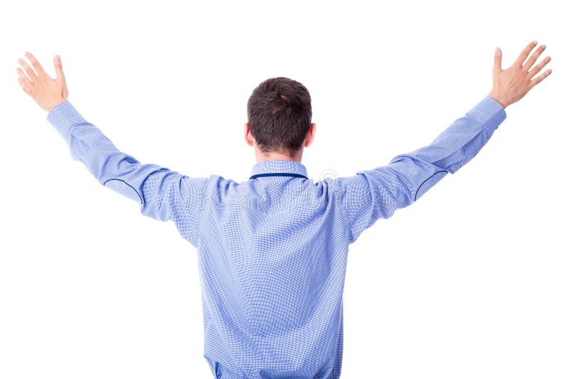 2+ Back businessman hands up Free Stock Photos - StockFreeImages