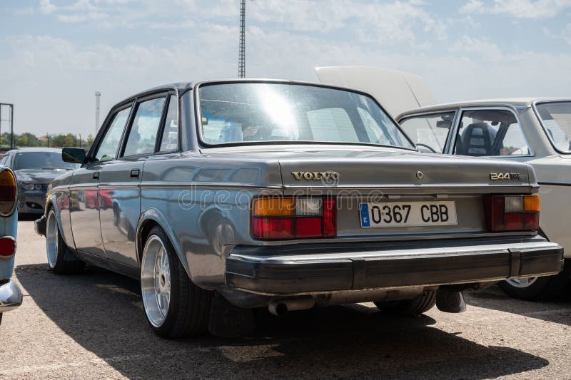 Back View of a Classic Gray Volvo 244 GL Parked on the Street Editorial ...