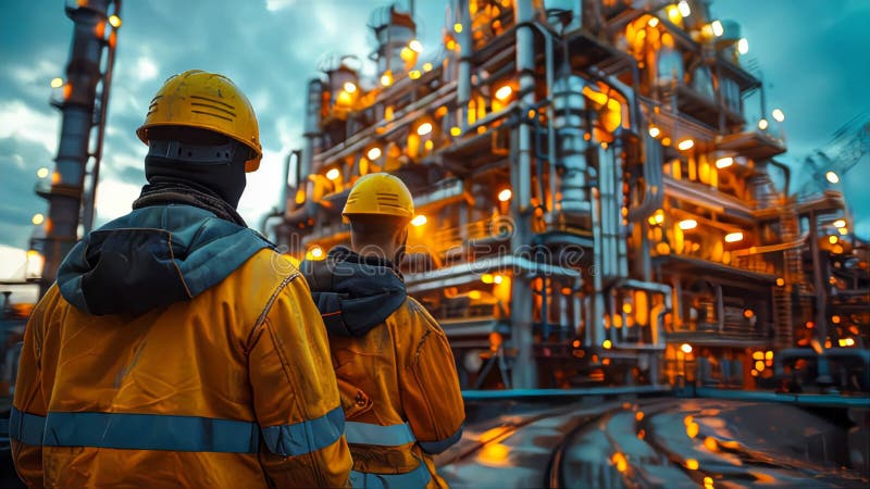 Back View of a Construction Worker in a Hard Hat and Reflective Jacket ...