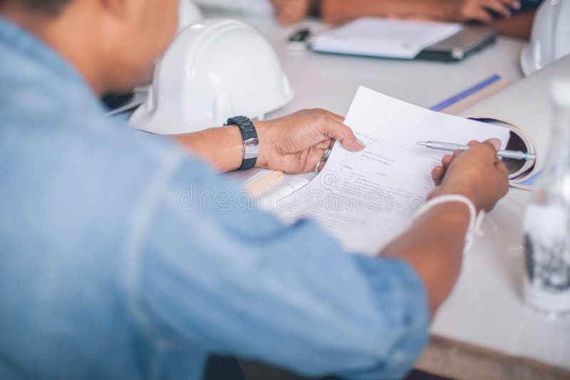 Back View of Construction Worker Stock Photo - Image of industry ...