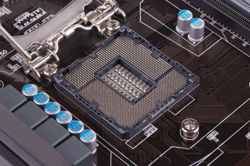 Back View of a DDR Memory Module. Stock Photo - Image of motherboard ...