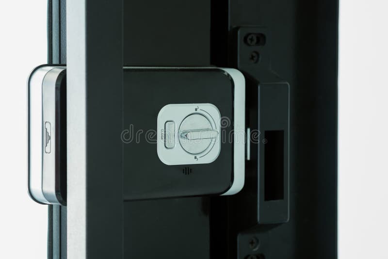 Back View of Digital Secure Door Locks System Stock Photo - Image of ...