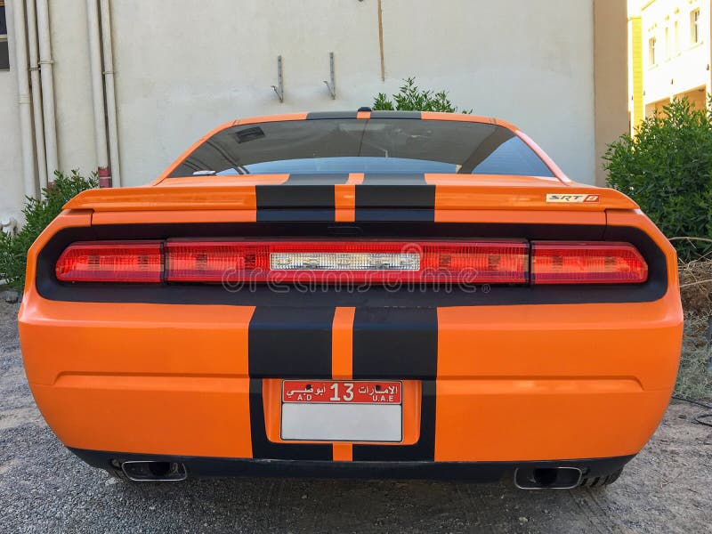 Back View of Dodge Car Parked Outdoor. Editorial Photo - Image of motor ...