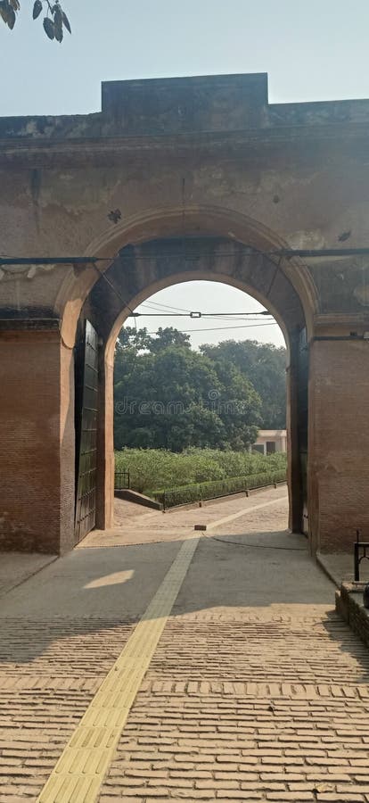 Back View of the Entrance Gate of Famous Residency. Stock Photo - Image ...