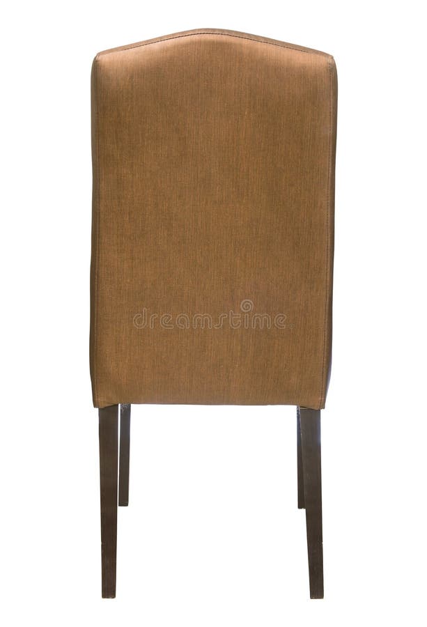 Back View of Old Wooden Chair Isolated on White Stock Photo - Image of ...