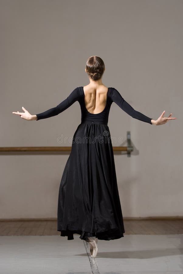 Back view of female dancer stock photo. Image of slim - 167174880