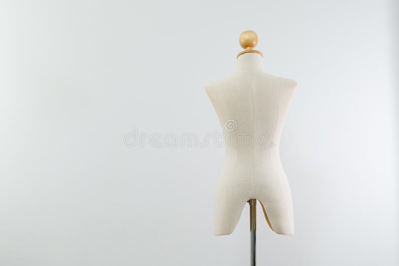 Back View Female Mannequin Cream Stock Image - Image of management ...