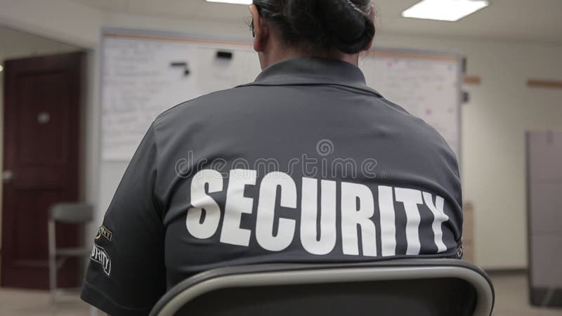 Security Guard, Studio and Back of Person for Protection Service ...