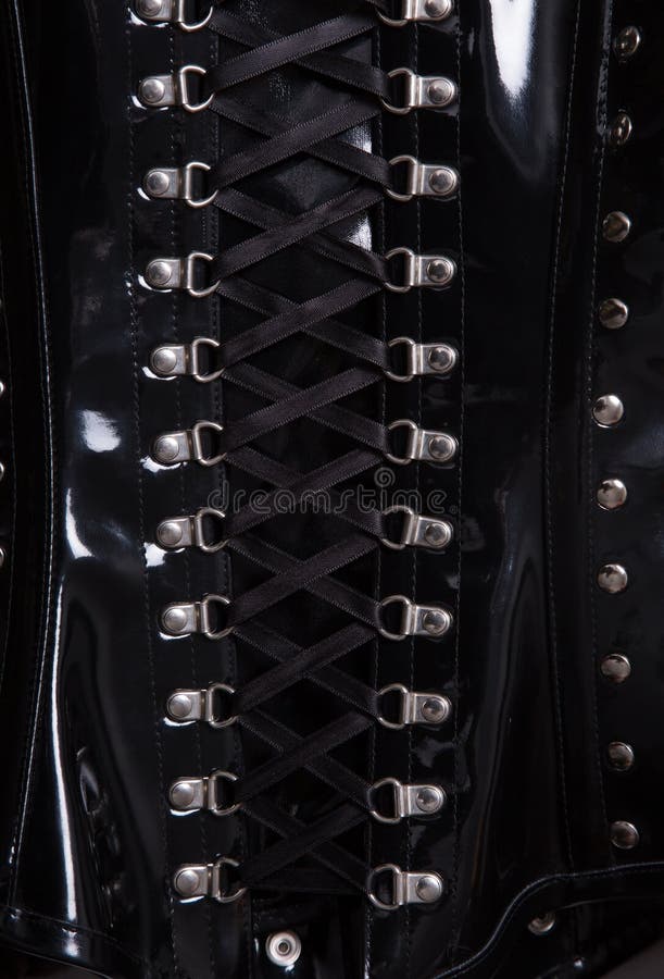 Back View of Fetish Waist Training Corset Stock Photo - Image of lacing ...