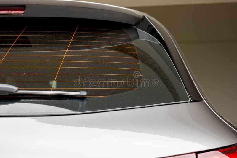 Back View of Car Window for Sticker Mockup Stock Image - Image of auto ...
