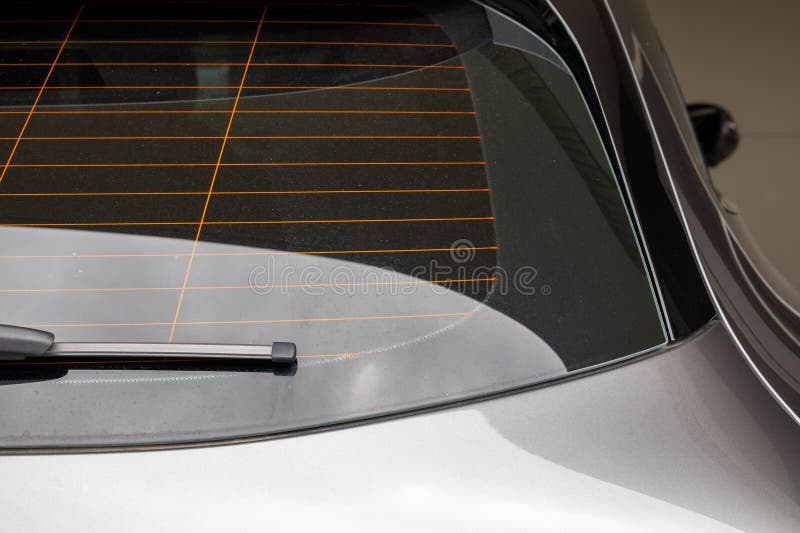 Back View of Car Window for Sticker Mockup Stock Photo - Image of ...