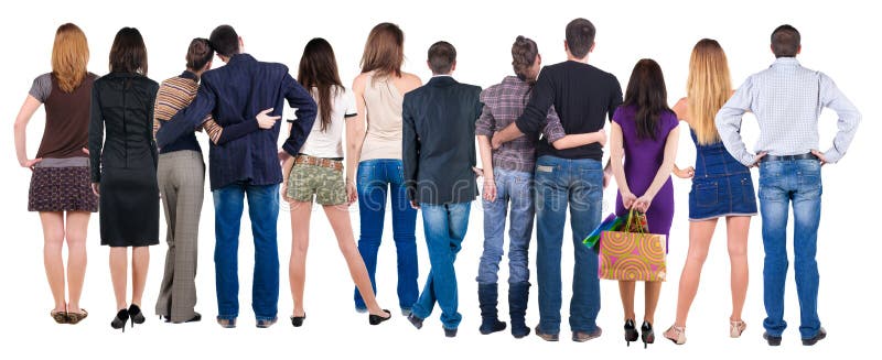 Back view group of people stock photo. Image of group - 23092818