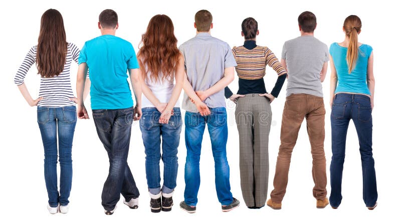 Back view group of people stock photo. Image of group - 23092818