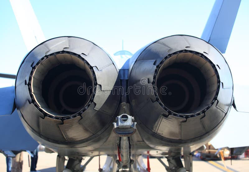 Back view of jet stock photo. Image of engine, taking - 11460042