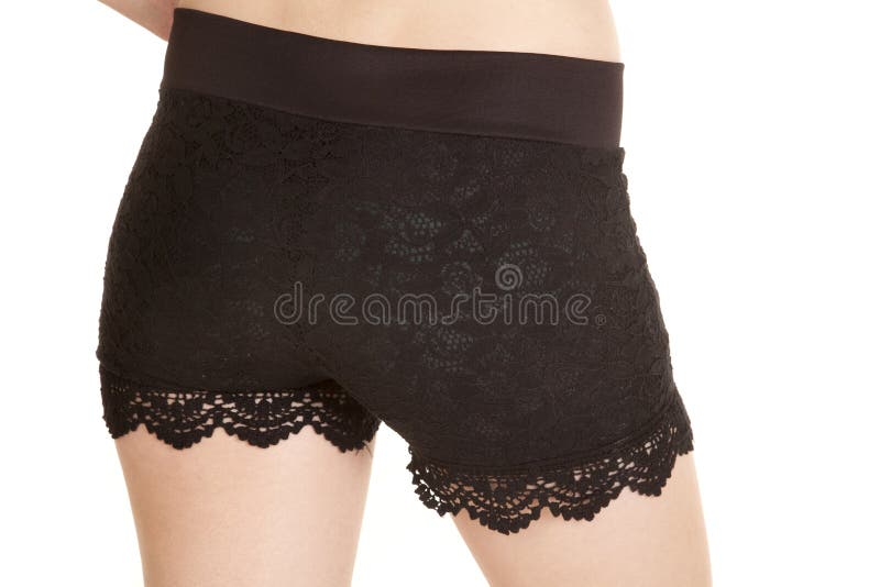 Back view lace shorts stock photo. Image of lace, legs - 45173124