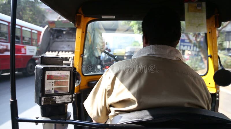 Indian Driver in Cabin of Big Modern Truck with Tablet Stock Footage ...