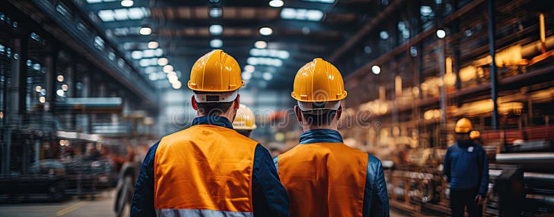 Back view of male workers stock illustration. Illustration of ...