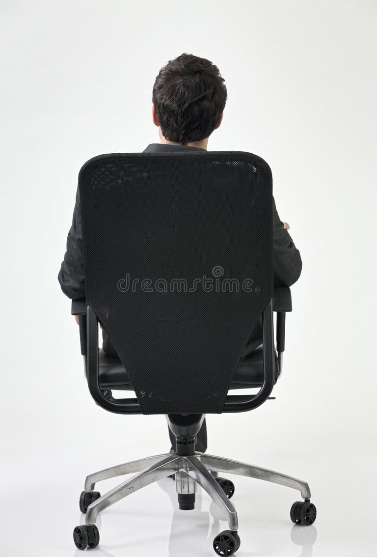 5,232 Man Sitting Chair Back Stock Photos - Free & Royalty-Free Stock ...