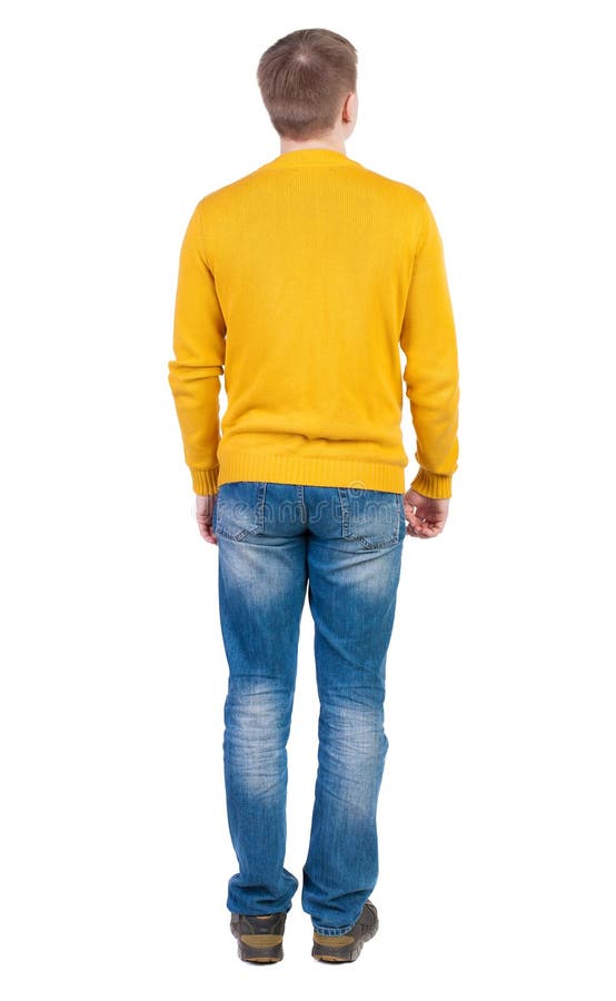 Back view of man in jeans. stock photo. Image of adult - 53911668