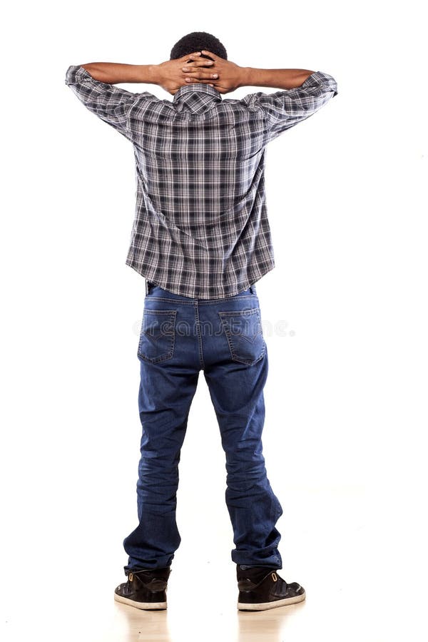 Back view of a man stock photo. Image of people, person - 55504262