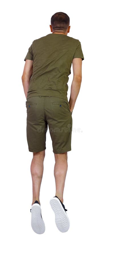 Back View of Man in Zero Gravity or a Fall Stock Image - Image of ...