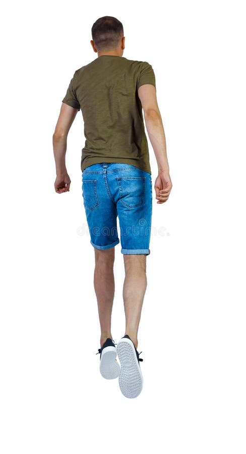 Back View of Man in Zero Gravity or a Fall Stock Photo - Image of ...