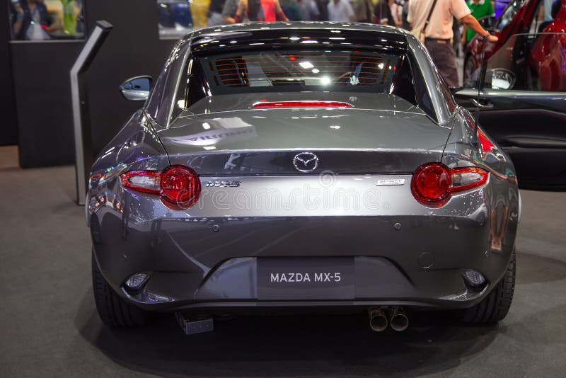 Back view of Mazda MX-5 editorial photography. Image of roadster ...