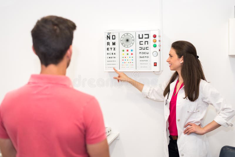 Man checking vision stock image. Image of confident, posing - 95494721