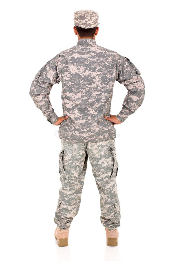 Back view military man stock image. Image of patriot - 63084763
